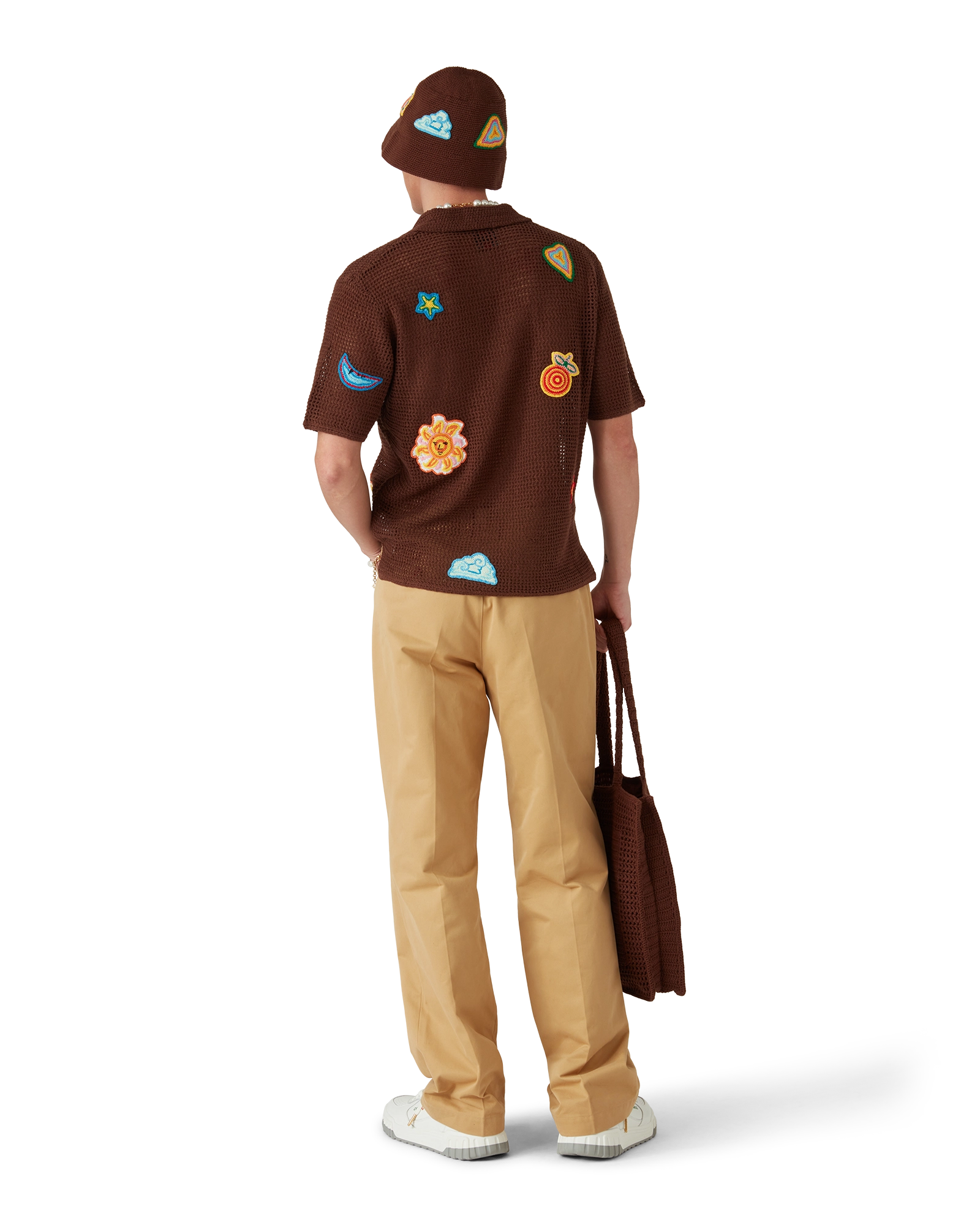 Motif Crochet Polo Shirt | Casablanca Paris