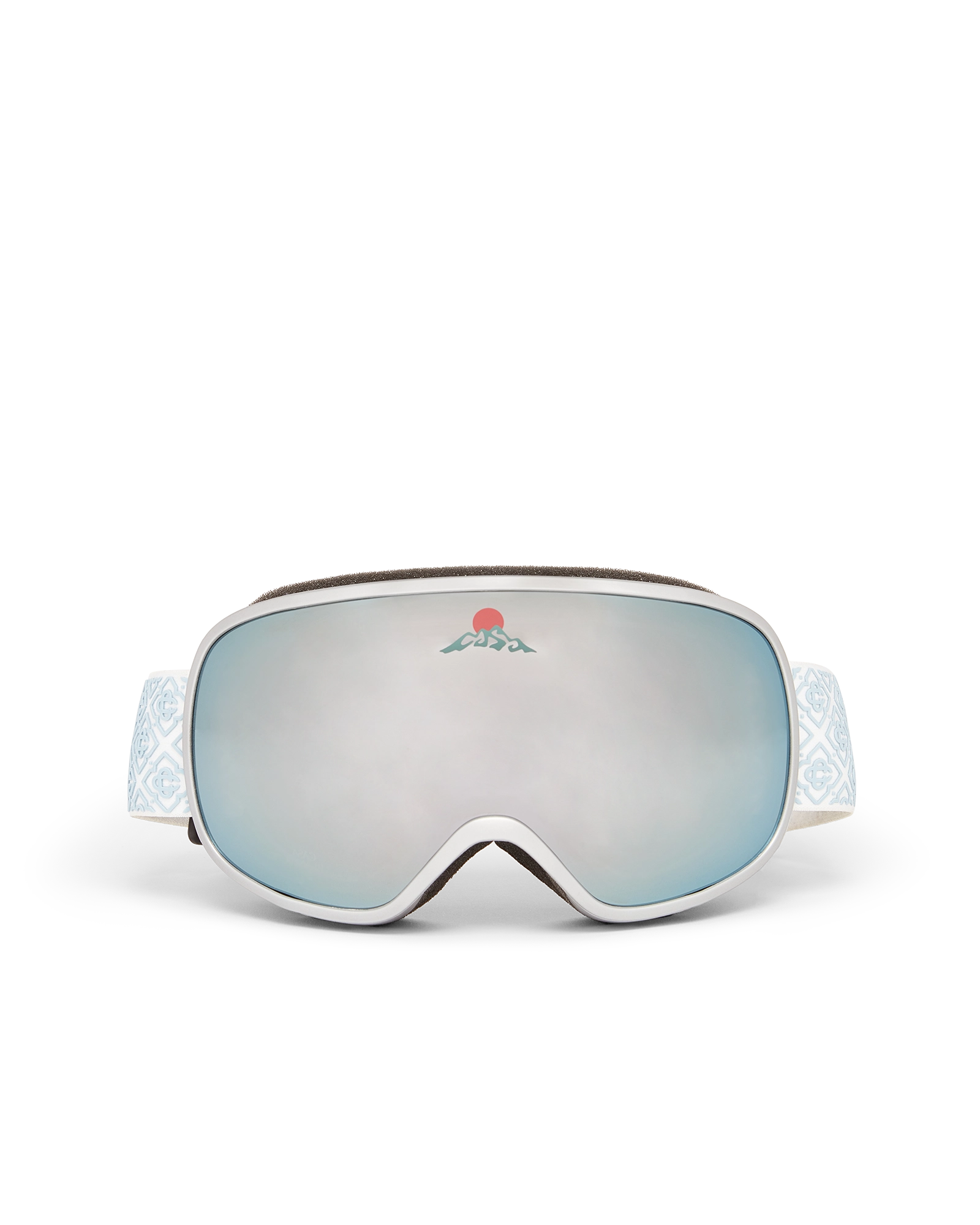 Silver & White Gradient Ski Goggles | Casablanca Paris