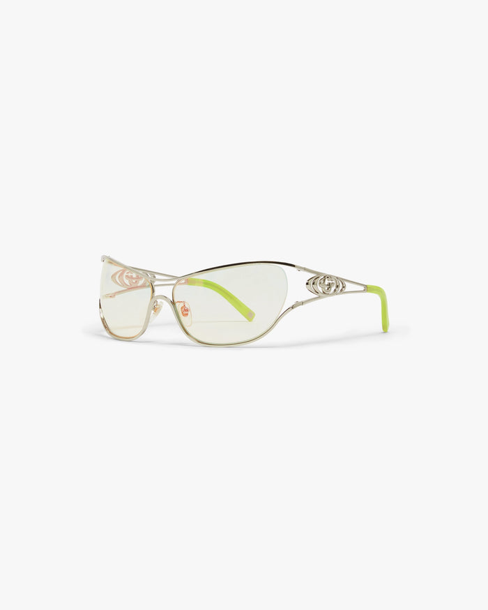 Lime Outline Sport Sunglasses | Casablanca Paris