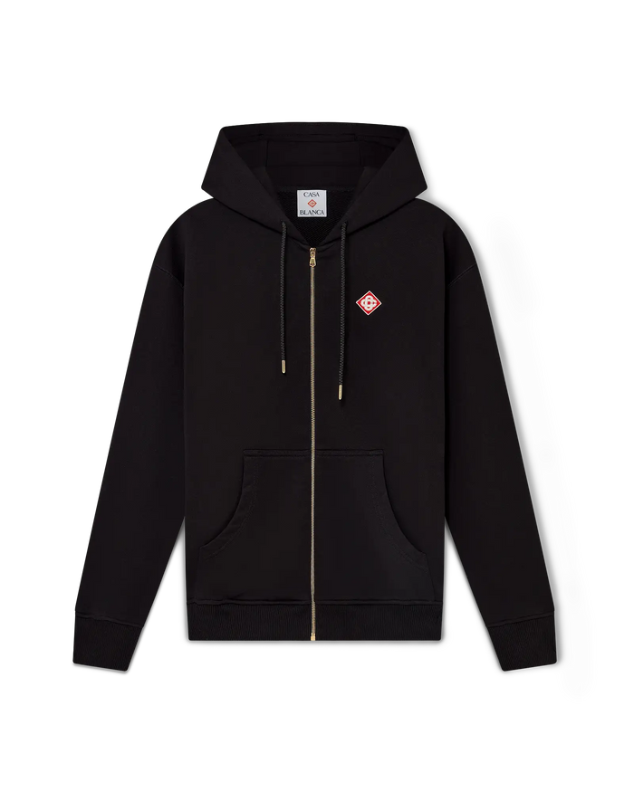 Diamond Logo Zip Hooded Sweatshirt – Casablanca
