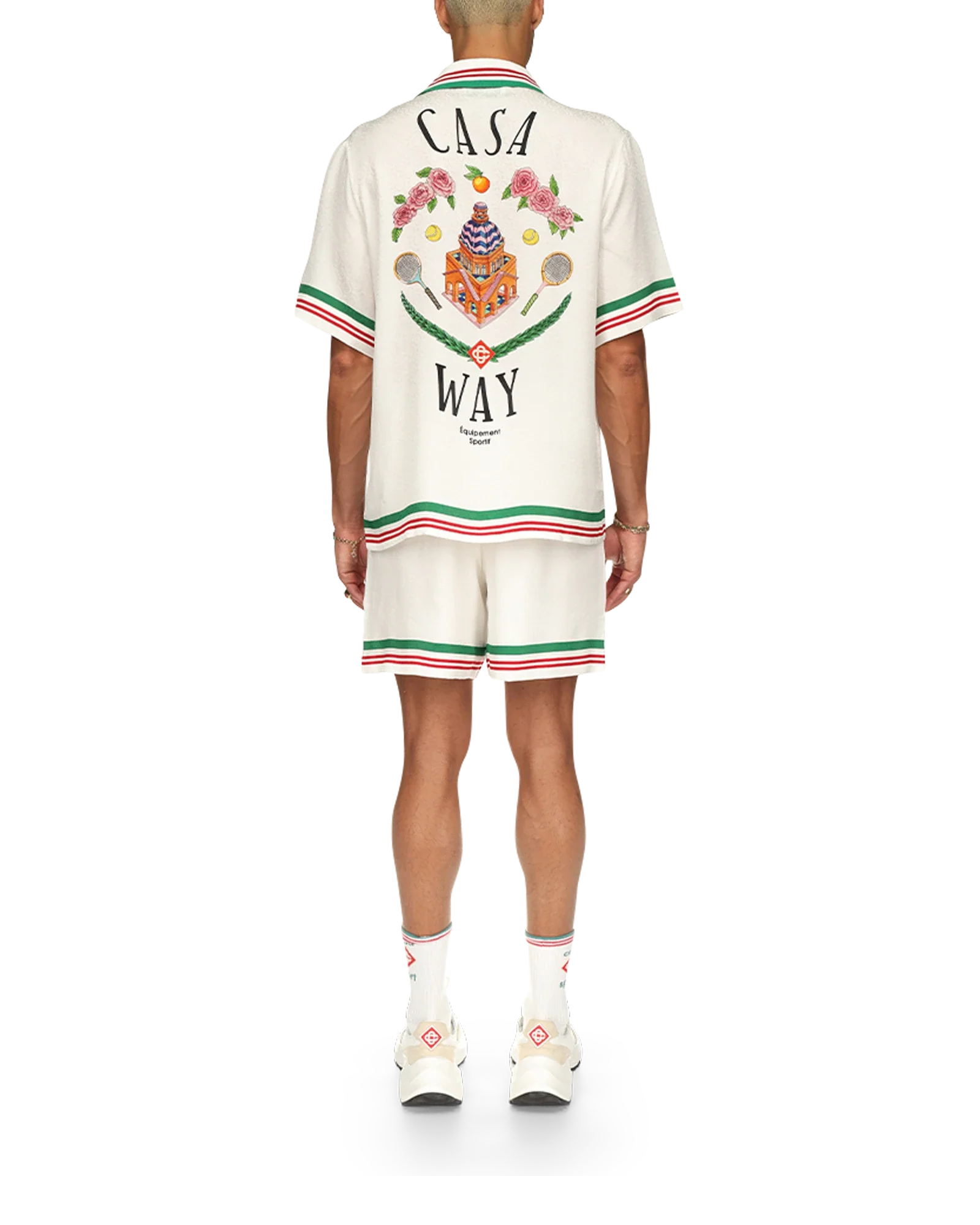 Casa Way Knitted Collar Silk Shirt | Casablanca Paris