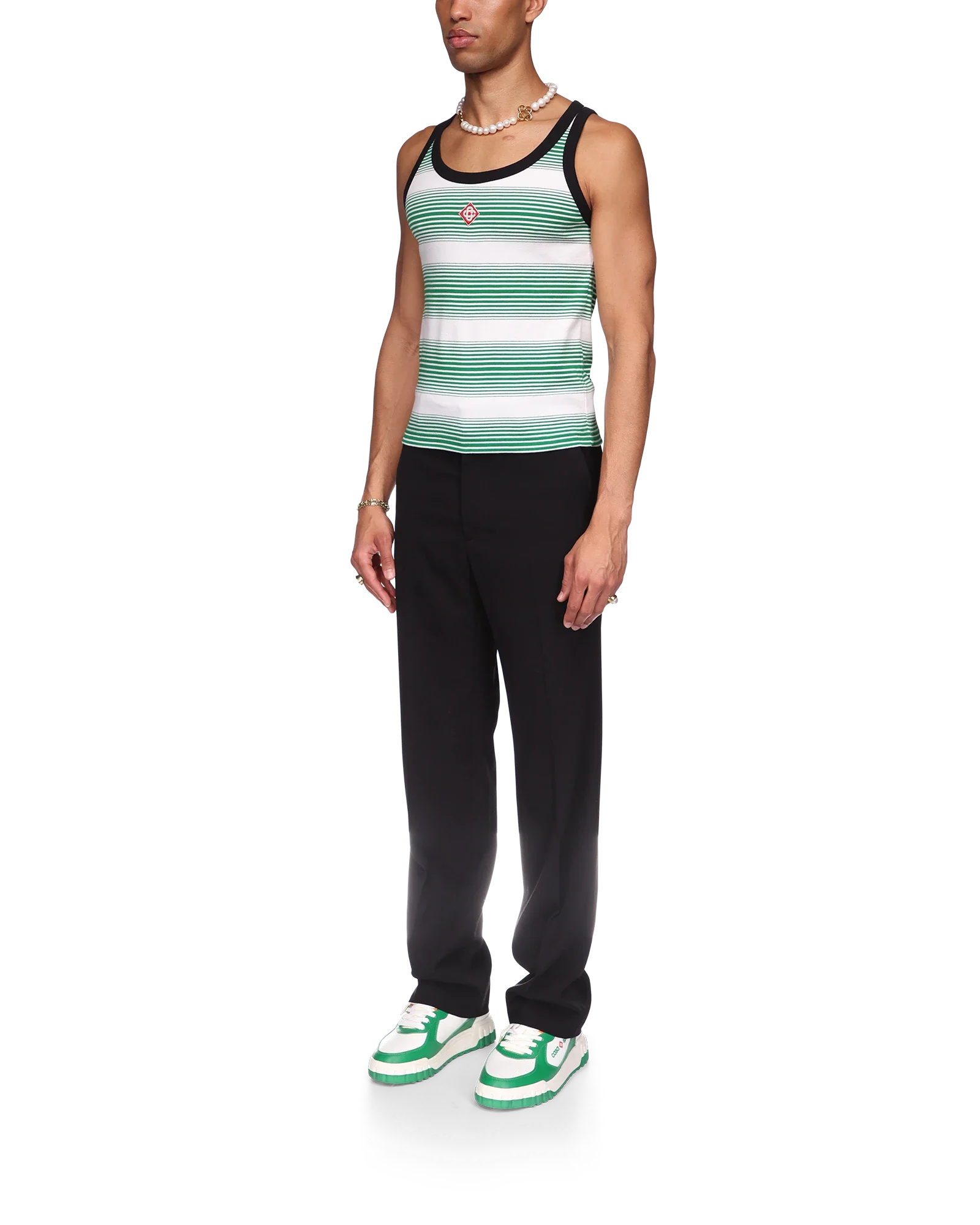 Gradient Stripe Ringer Tank Top | Casablanca Paris