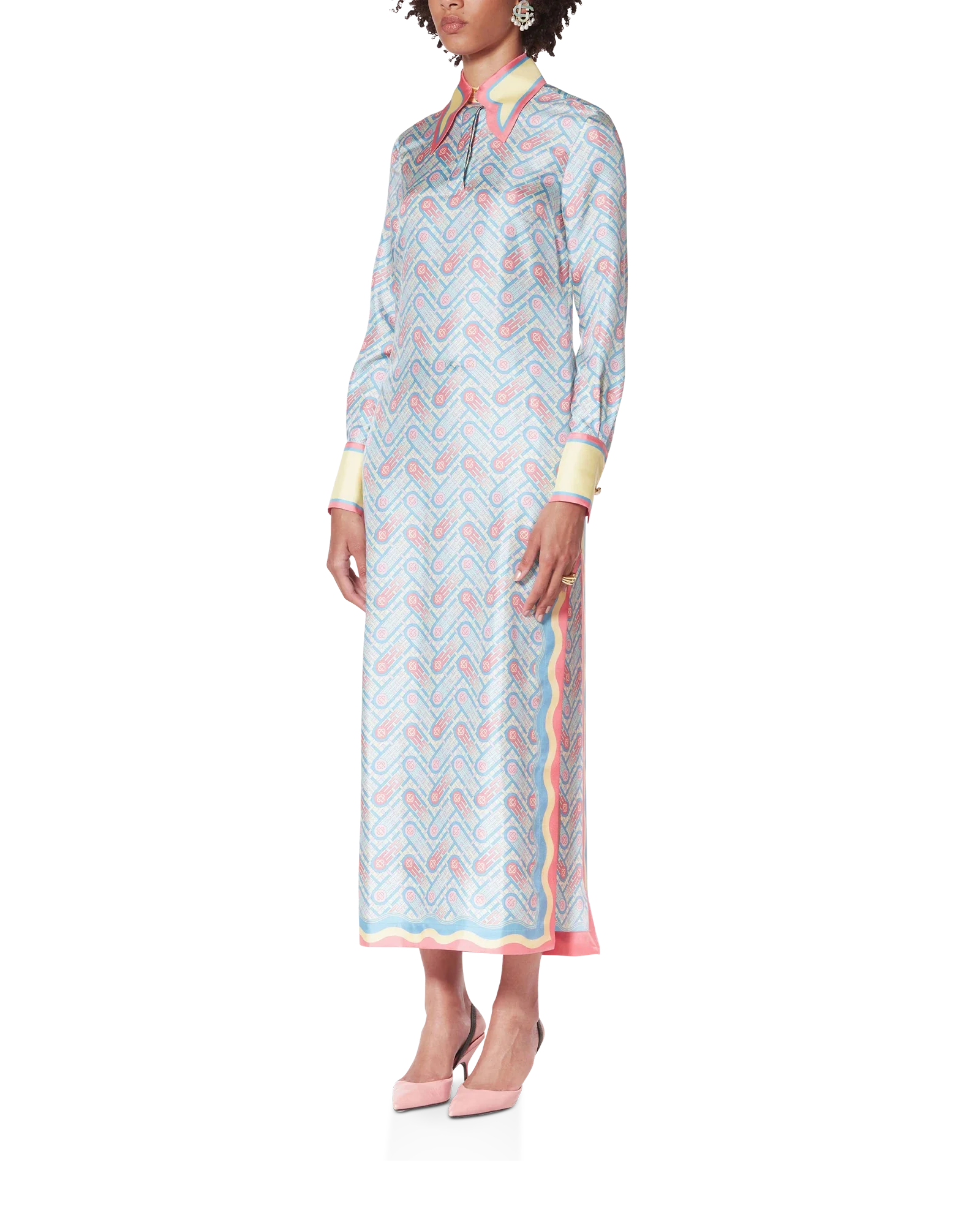 Candy Ping Pong Silk Dress – Casablanca