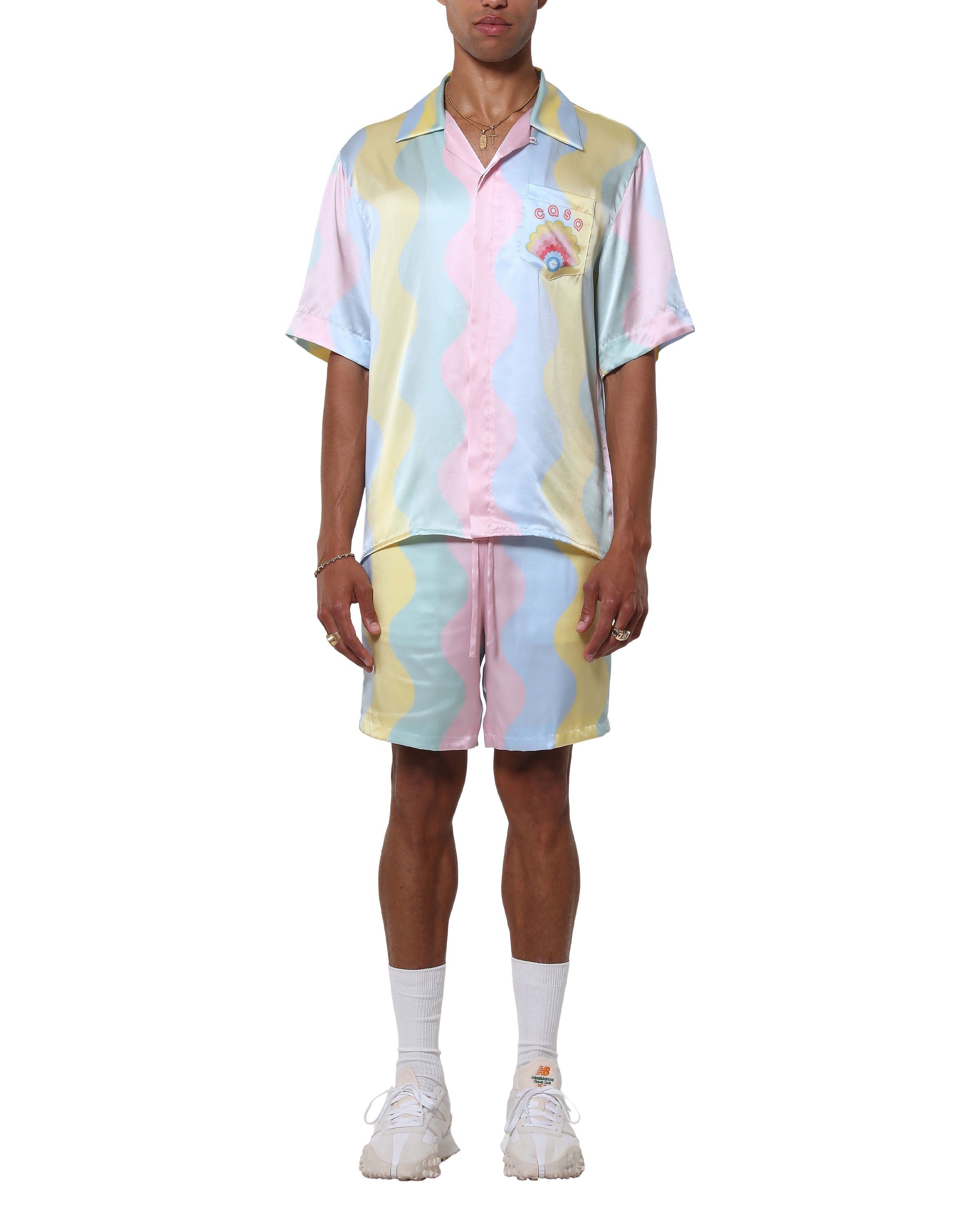 Casa Shell Wave Silk Shirt – Casablanca